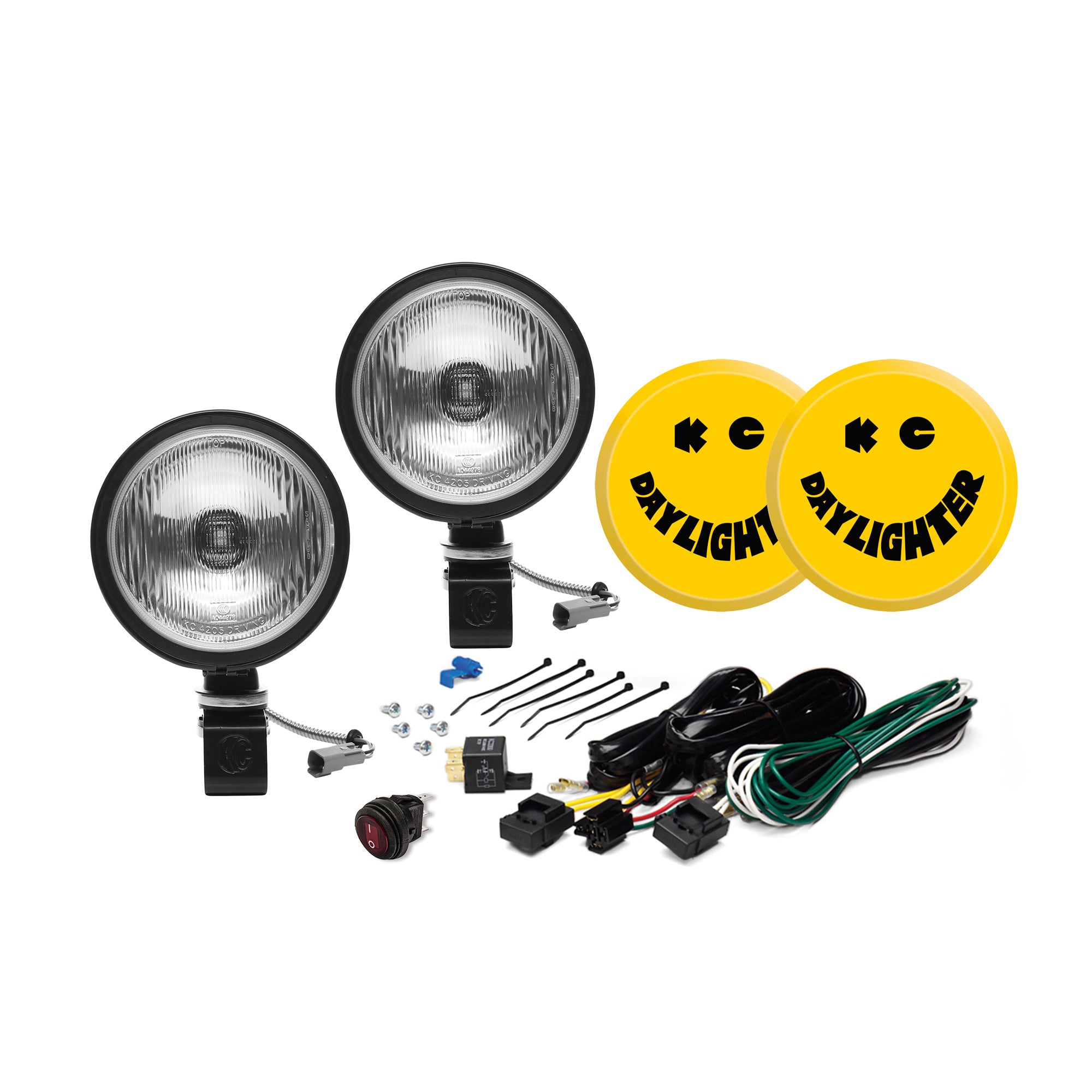 KC HiLites 6" Daylighter Halogen - 2-Light System - 100W Spread Beam ...